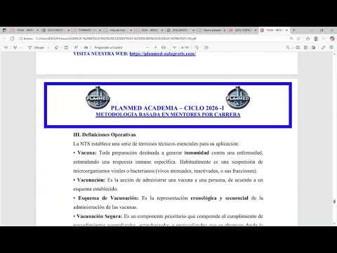 ESQUEMA DE VACUNACION - SERUMS 2026