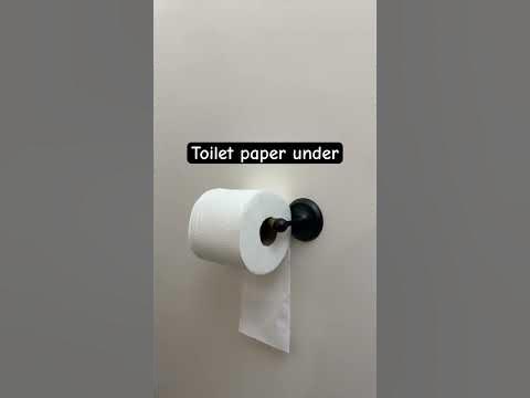 Toilet paper over or under 🤔 #decision - YouTube