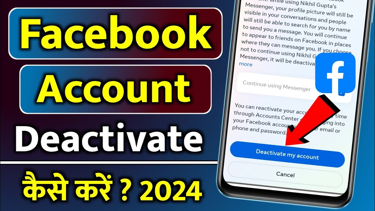 How to deactivate facebook account | facebook Account deactivate kaise ...