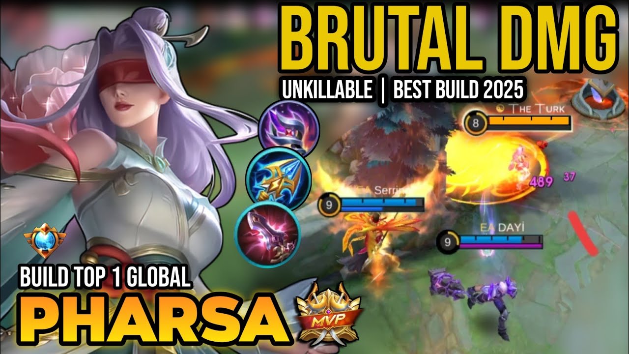 PHARSA BEST BUILD 2025 | BUILD TOP 1 GLOBAL PHARSA GAMEPLAY | MOBILE ...