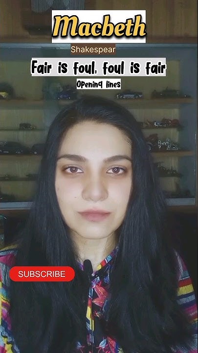 Fair is Foul, Foul is Fair|Macbeth Quotes#english #classicaldrama - YouTube