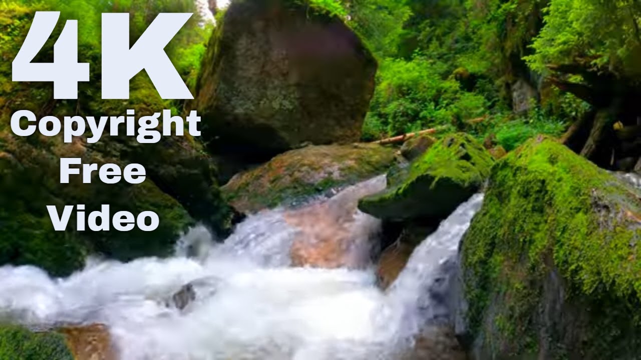 Water Flowing Over Rocks 4K ULTRA HD - YouTube