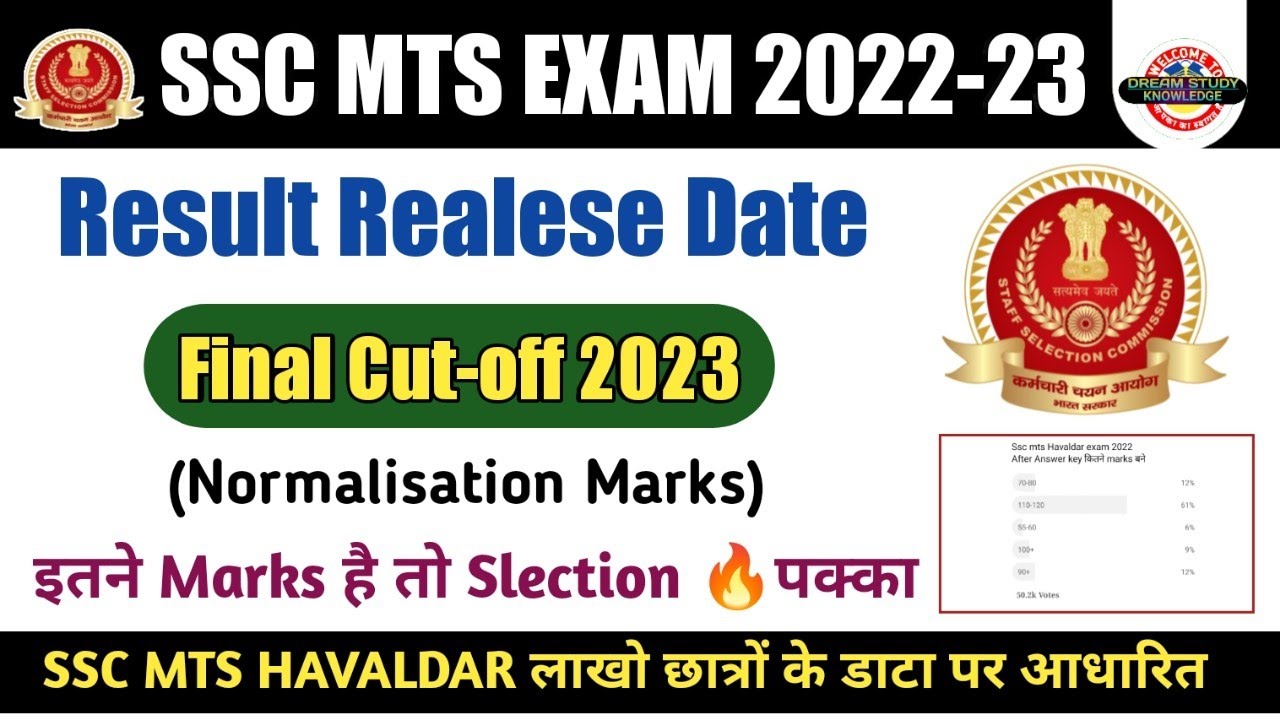 ssc mts cut off 2023 | ssc mts result Date | ssc mts Havaldar safe ...