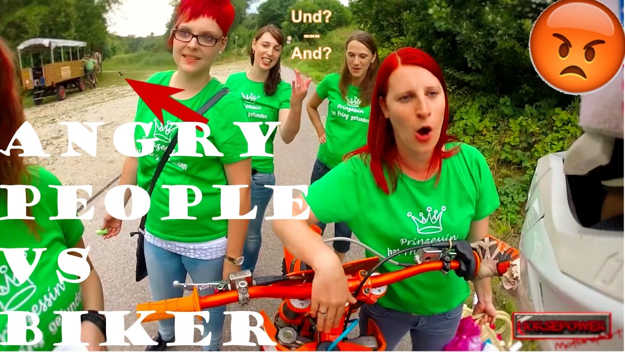 ANGRY PEOPLE (GIRLS) VS Biker COMPILATION Vol.18 | 2016 - YouTube