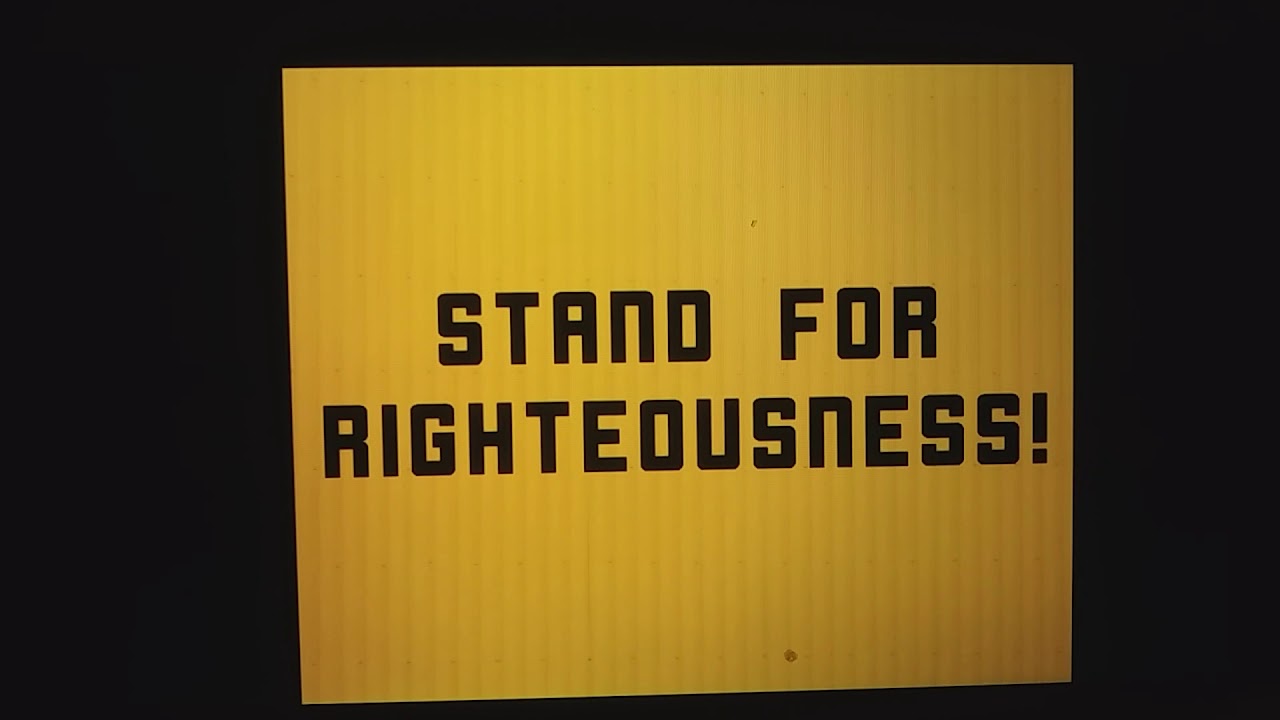 Stand For Righteousness! - YouTube