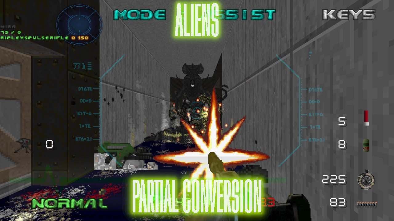Aliens Partial Conversion v1.4 | Demonfear Map10 | Online Co-op - YouTube
