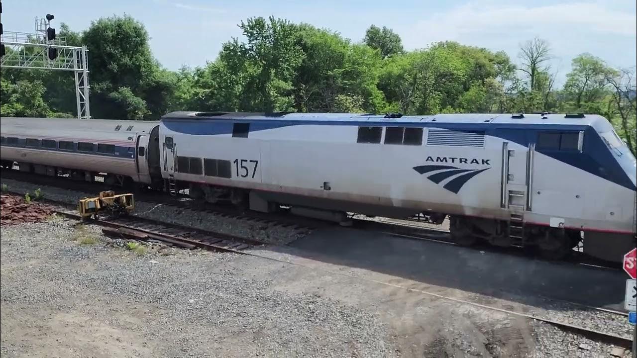 Amtrak P42DC 157 leads Carolinian Train 79 (May 7, 2023) - YouTube