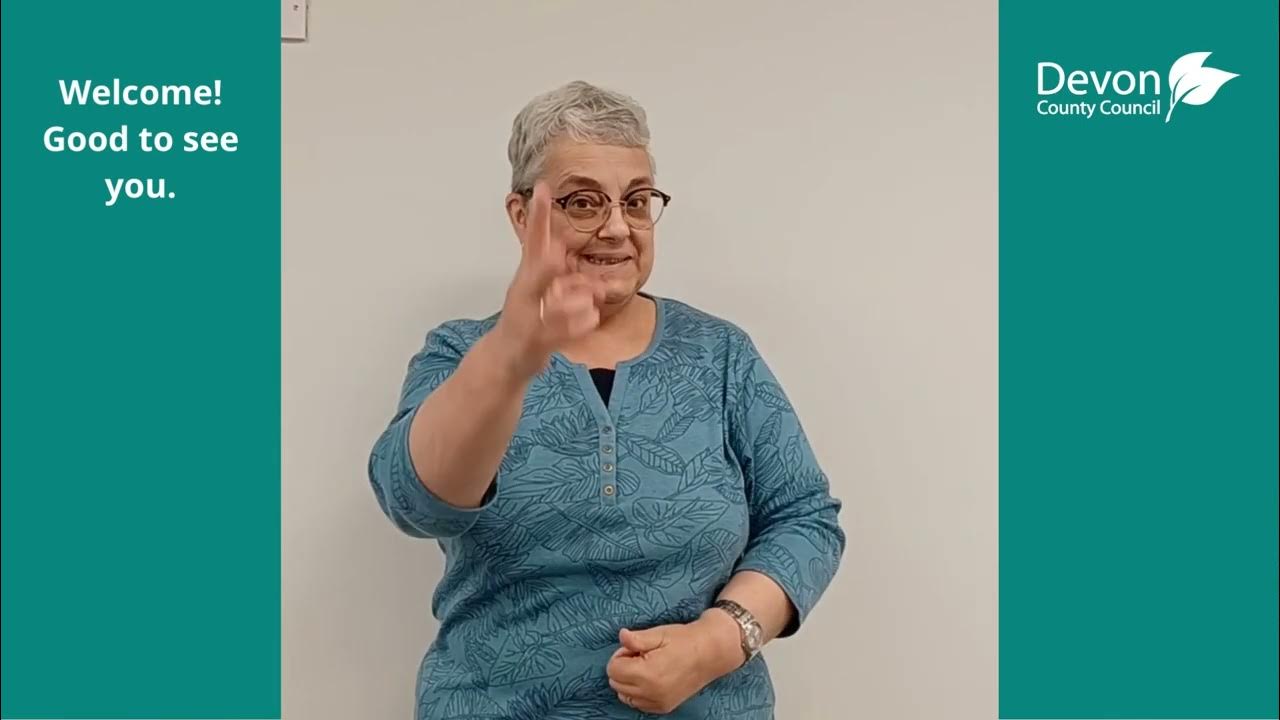 British Sign Language (BSL) vocabulary for greetings - YouTube
