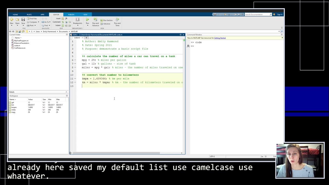 Engineering Computations (2/5) - Week 2: Script files - YouTube