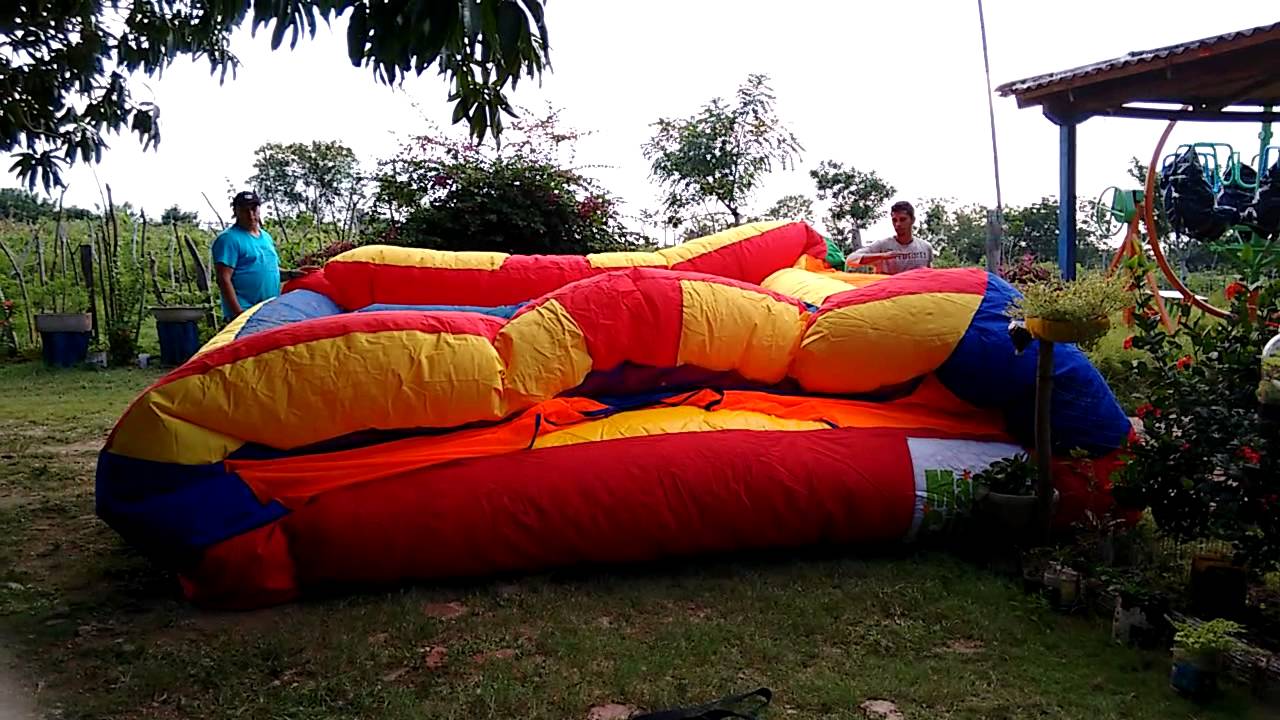 13) Inflable Castillo Con Techo - YouTube