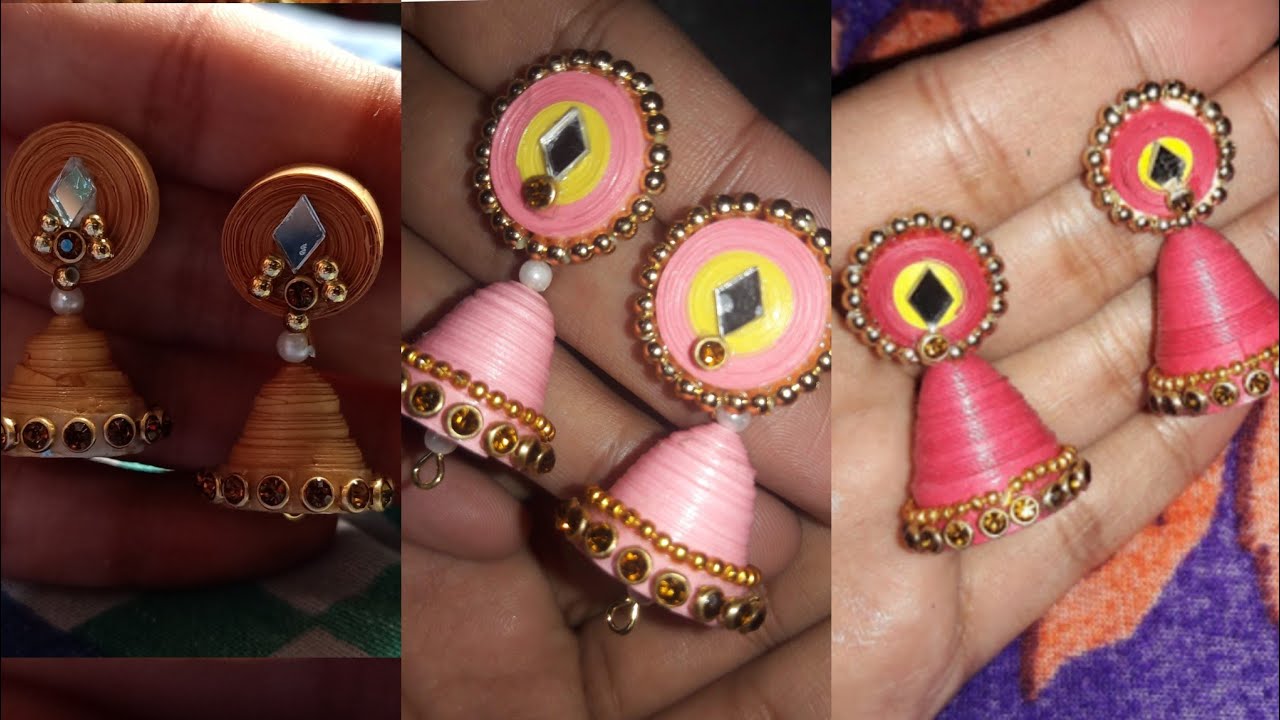 Quilling Paper Earrings Jhumka How To Make Quilling Paper Earrings Without Using Any Quilling Paper Earrings Jhumka How To Make Quilling Paper Earrings Without Using Any