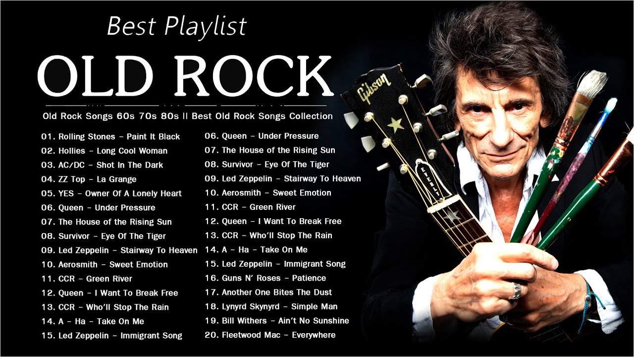 Old Rock Music 60s 70s 80s | AC/DC, Aerosmith, Scorpions, The Rolling ...