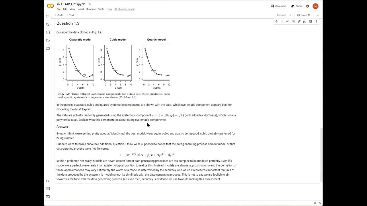 Generalized Linear Models w/ Examples in R, Solution to Problem 1.3 | Systematic Components ...