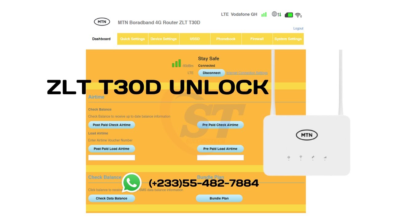 ZLT MTN T30D Unlock Done By SuccessTech 100% Permanently - YouTube