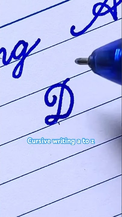 D - Cursive writing a to z | Cursive handwriting practice abcd # ...