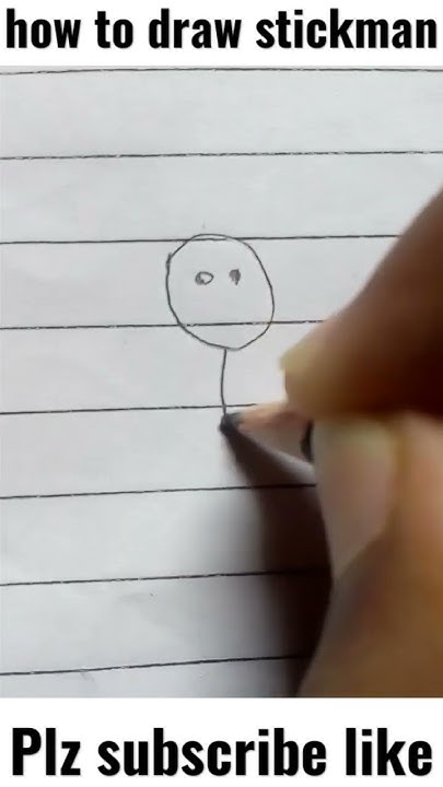 how to draw stickman - YouTube