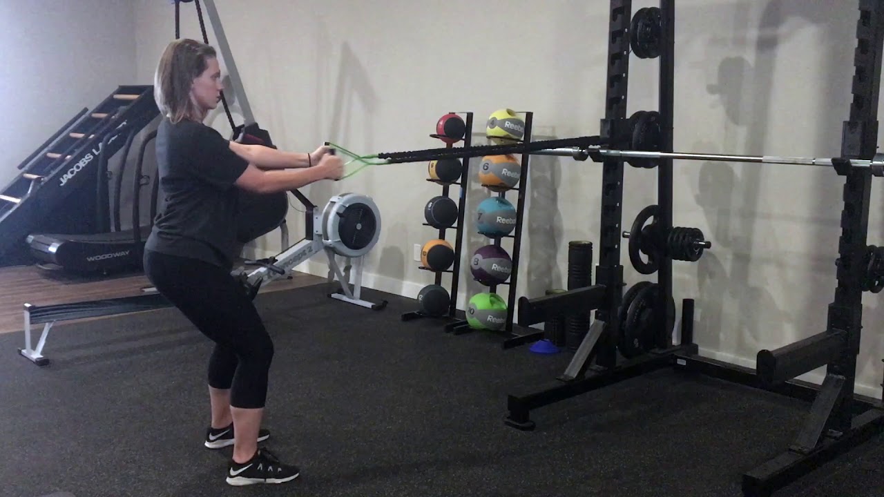 Resistance Band Alt. Low Row - YouTube