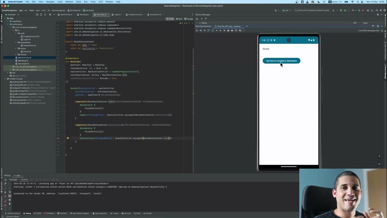Android navigation graph in jetpack compose - Single activity app - YouTube