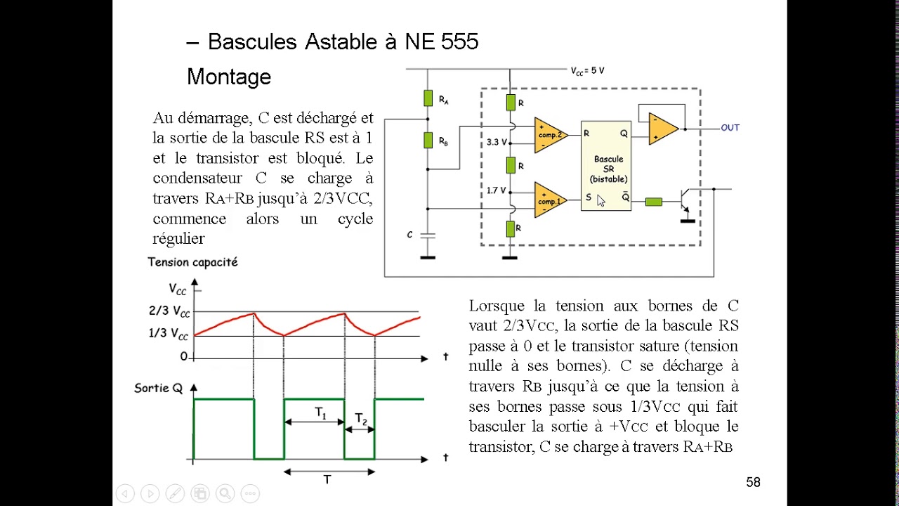 NE555, monostable et oscillateur - YouTube