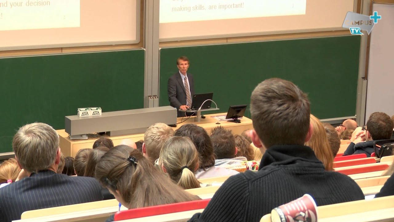 Prof. Dr. Ralph Keeney sprach zum Thema „Value-focused Thinking" an der ...