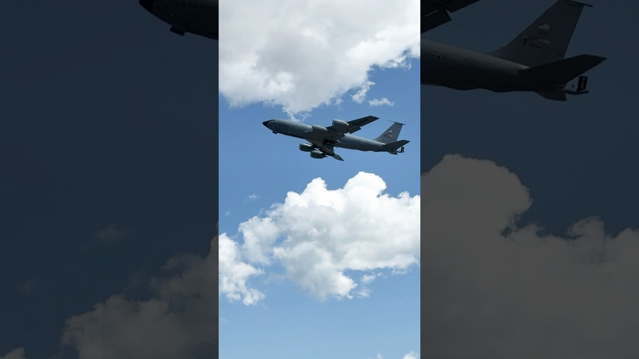 Air Force tanker takeoff - YouTube