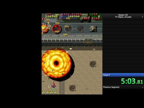 Raiden DX (Arcade/MAME) Mission Alpha Speedrun 13:39 - YouTube