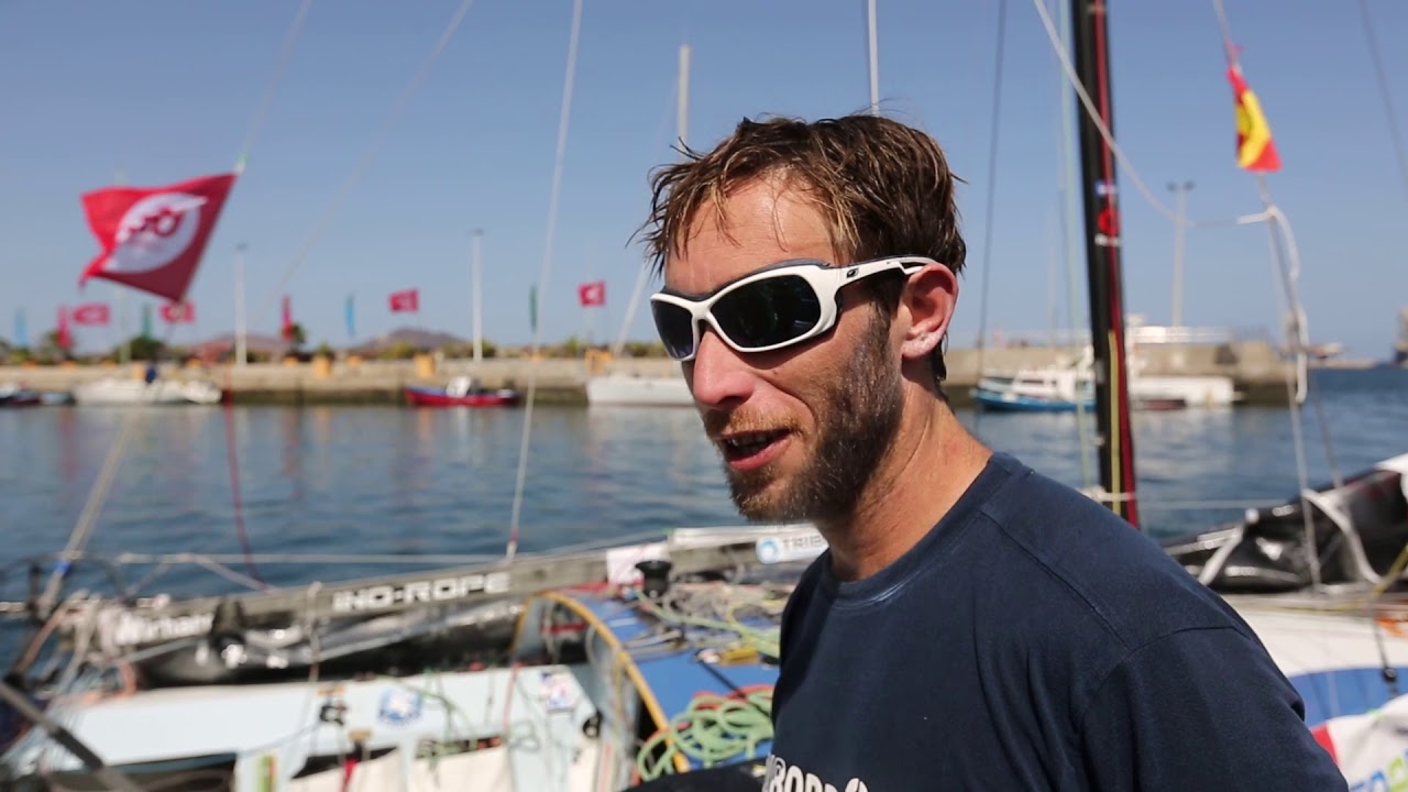 ARRIVÉE DE IAN LIPINSKI ET ARTHUR LÉOPOLD LEGER A LAS PALMAS - YouTube