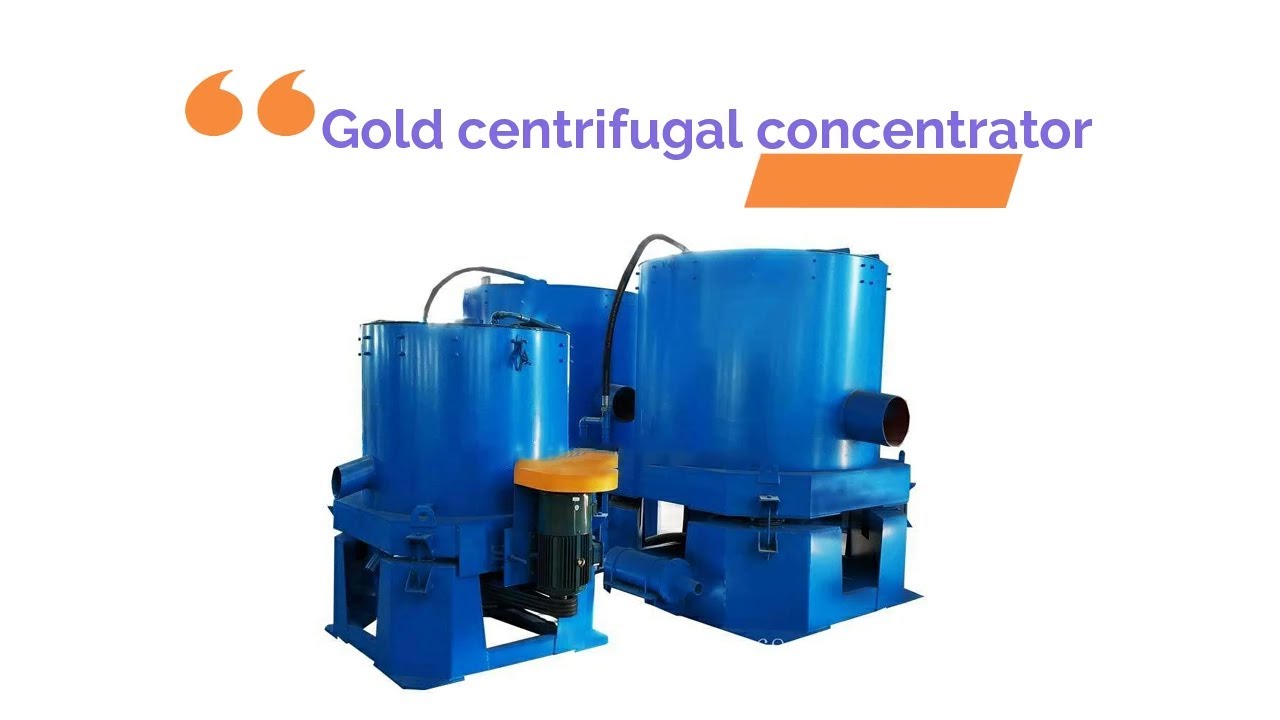 Gold Centrifugal Concentrator Fine Gold Recovery - YouTube