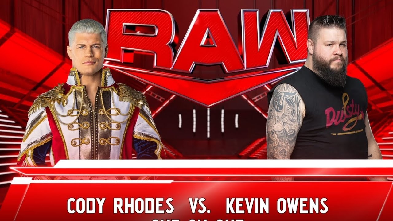 WWE 2K24 - CODY RHODES VS KEVIN OWENS - WWE RAW @WWEGames @WWE - YouTube