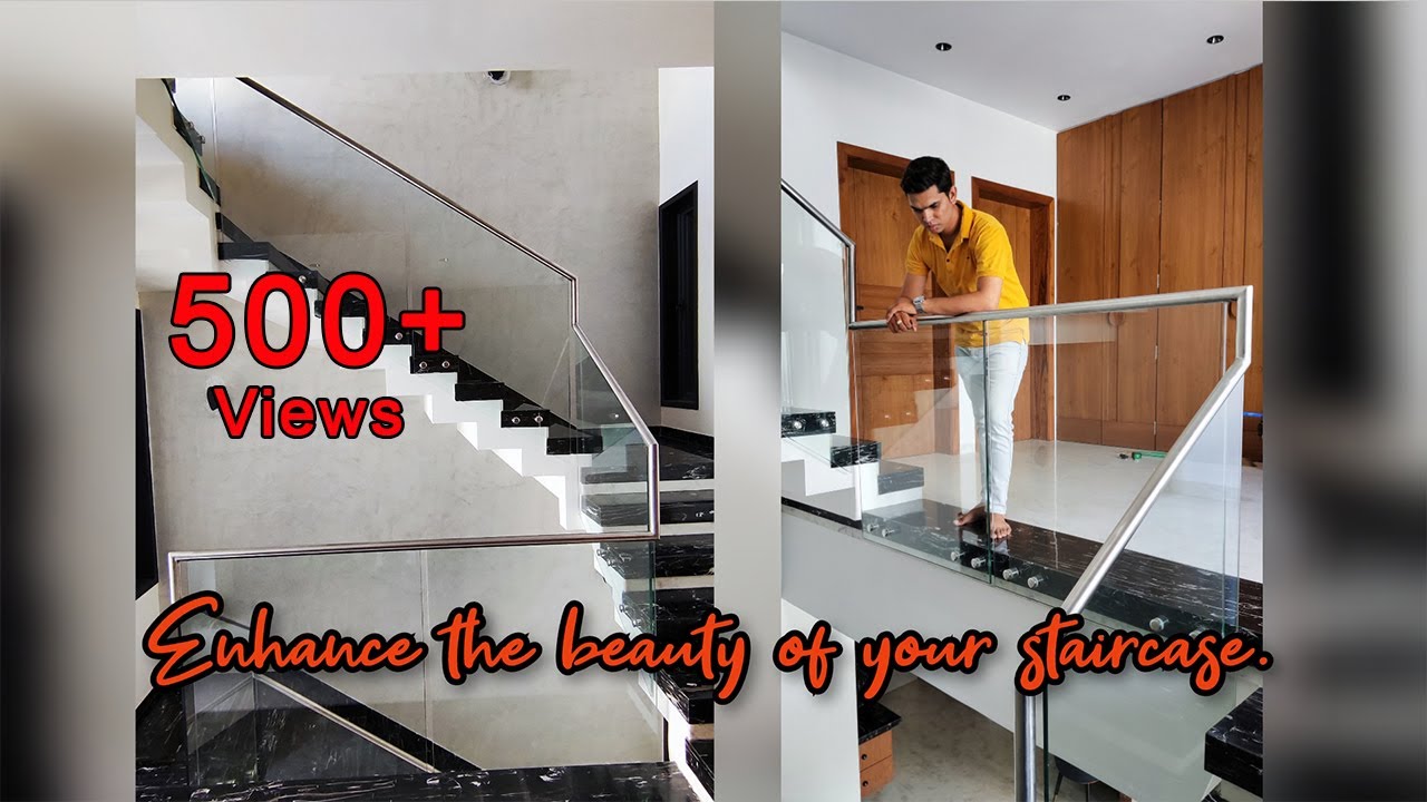 Enhance the beauty of your staircase by railing.| Krishna Steel - YouTube