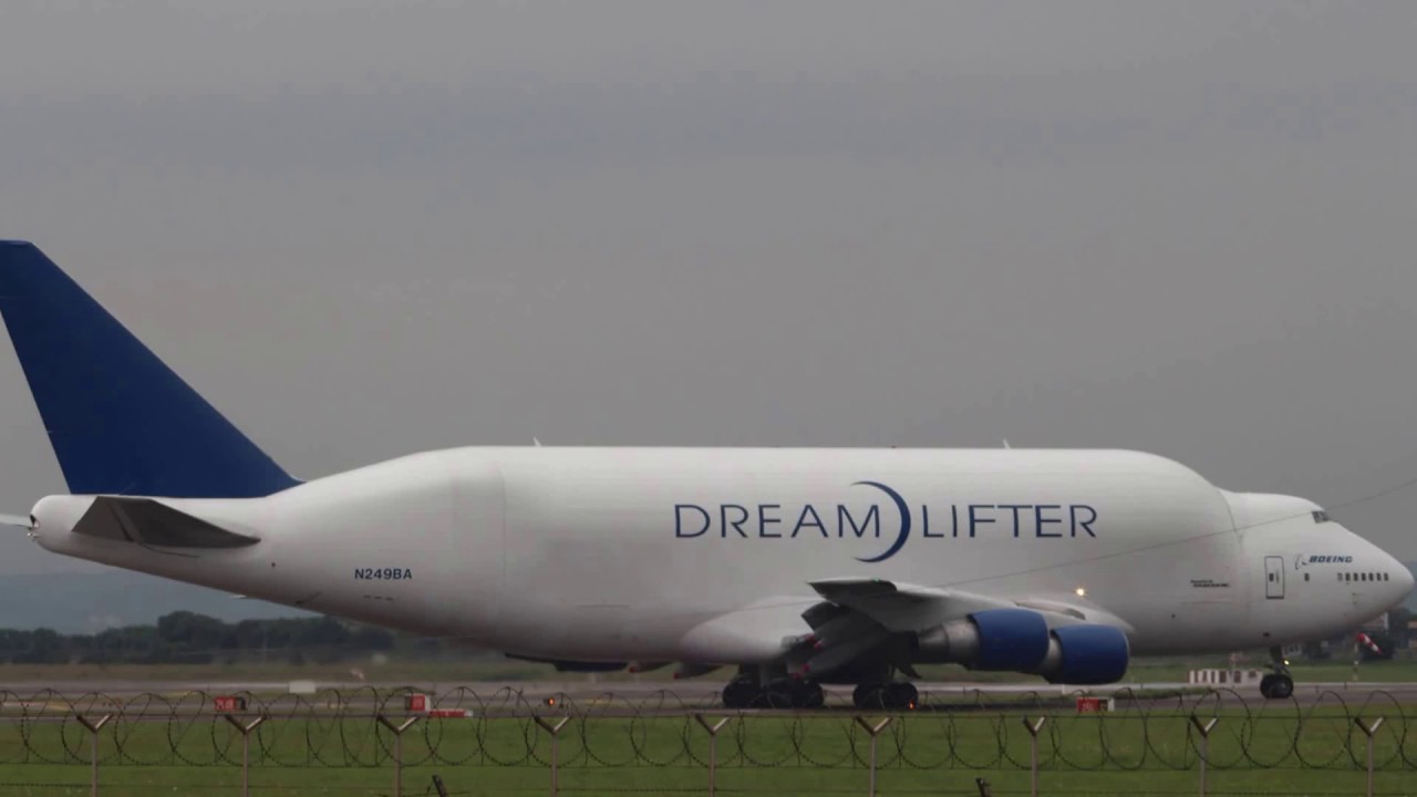 Plane Spotting N249BA (Boeing Company) Boeing 747LCF Dreamlifter - YouTube