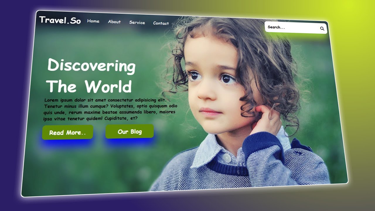 How To Create A Responsive Travel Website In Html And Css Best Project 1659