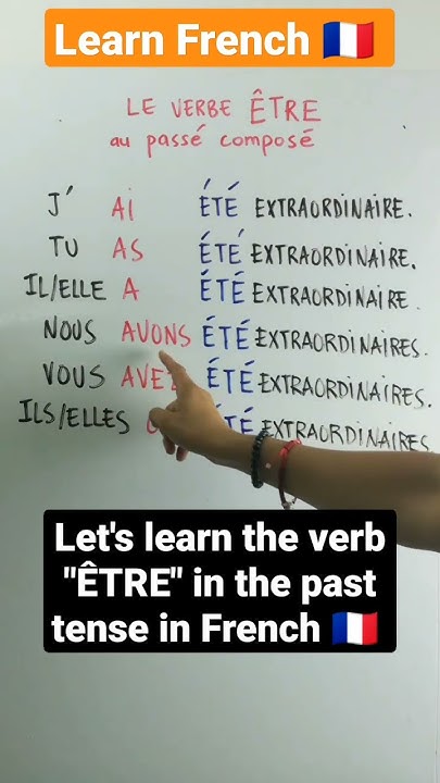 Let's learn the verb "ÊTRE" in past tense in French🇨🇵|Improve your ...