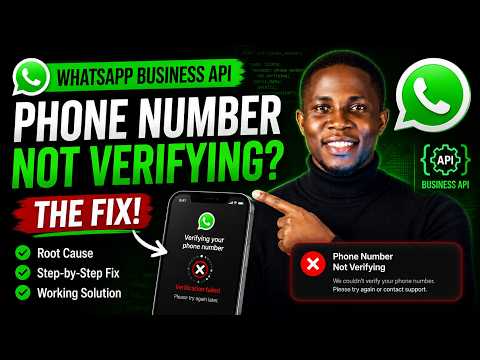 Whatsapp Business API Phone Number not verifying - fixed