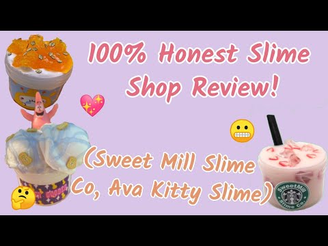 Slime Shop Review! (Sweet Mill Slime Co, Ava Kitty Slime) - YouTube