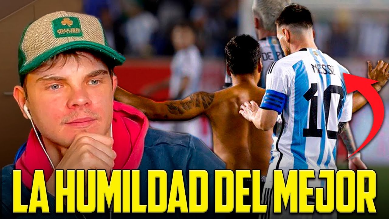 La humildad de Messi | Reaccionamos a Messi firmando Espontaneos - YouTube
