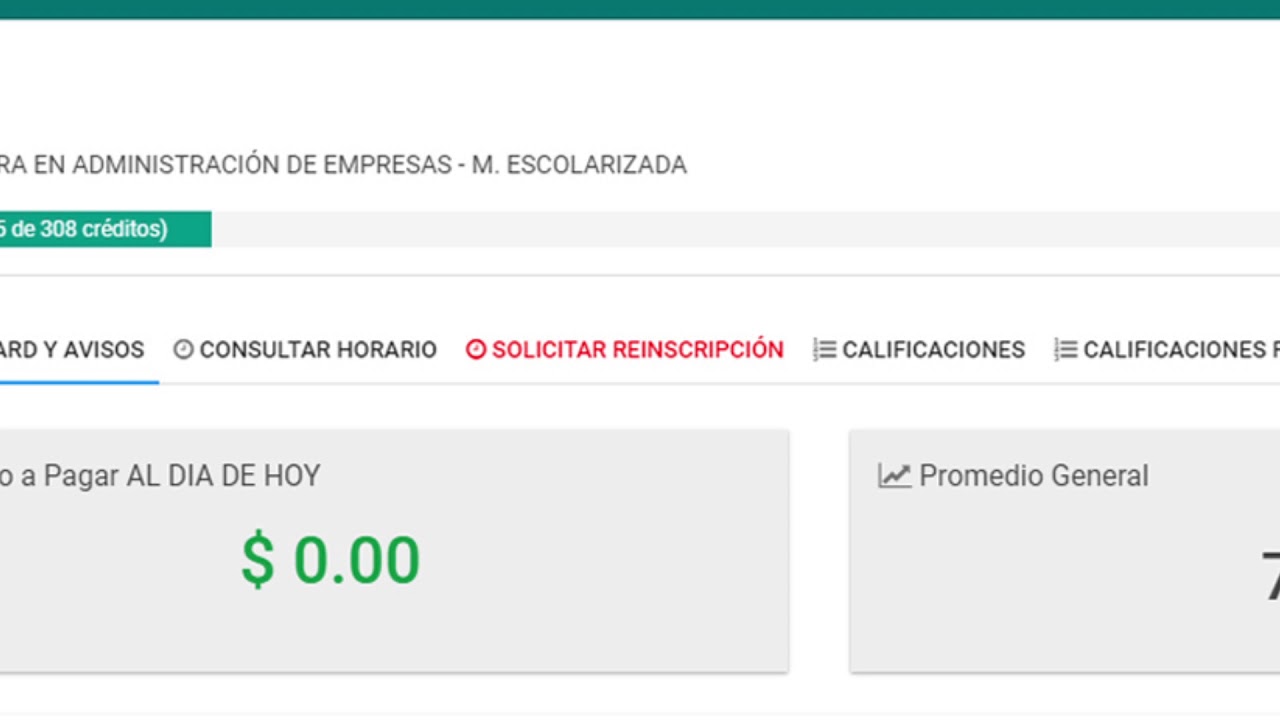 Guía de Reinscripción - YouTube