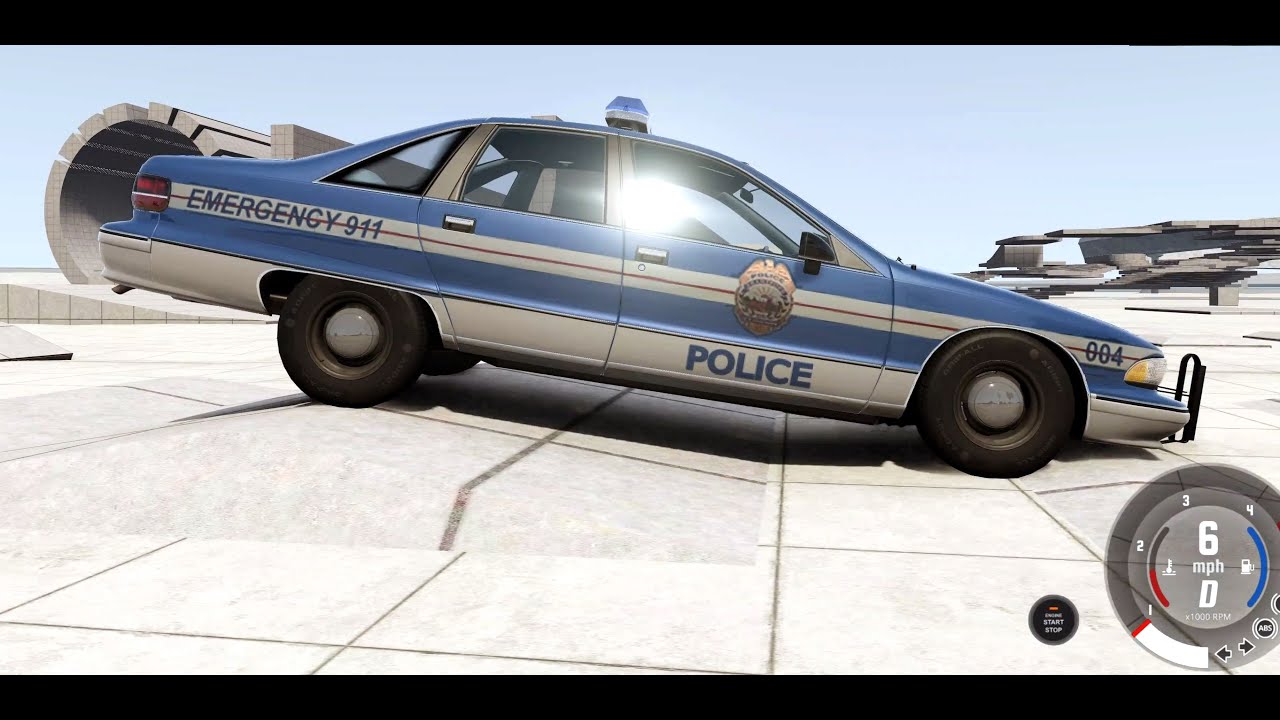 BeamNG Drive - 1991 Police Chevrolet Caprice Suspension Testing - YouTube