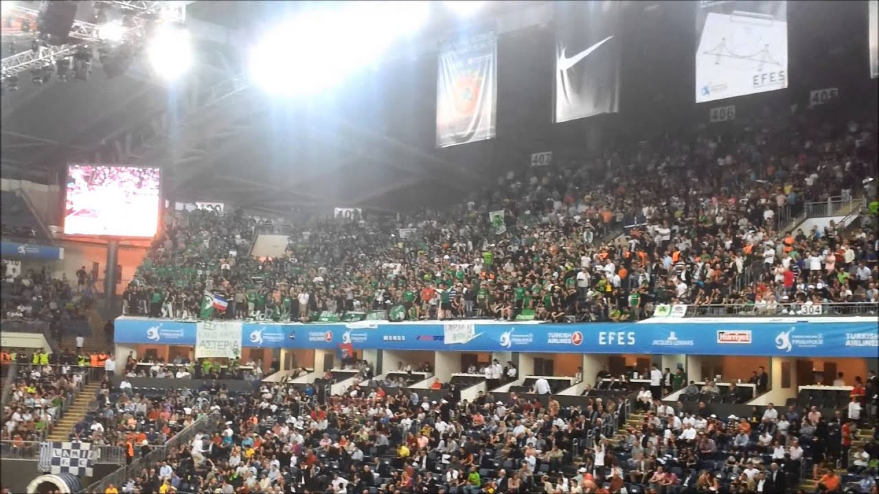 Gate 13 vs Gate 7 in Panathinaikos - Barca Game Final Four 2012 - YouTube