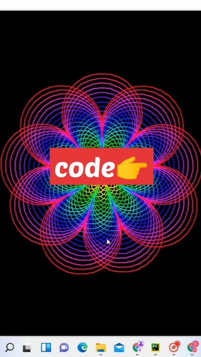 Beautiful Flower In Python Shorts Coding Python Turtlegraphics Youtube
