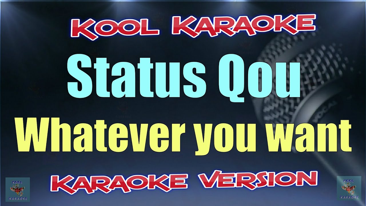 Status quo - Whatever you want (Karaoke Version) VT - YouTube