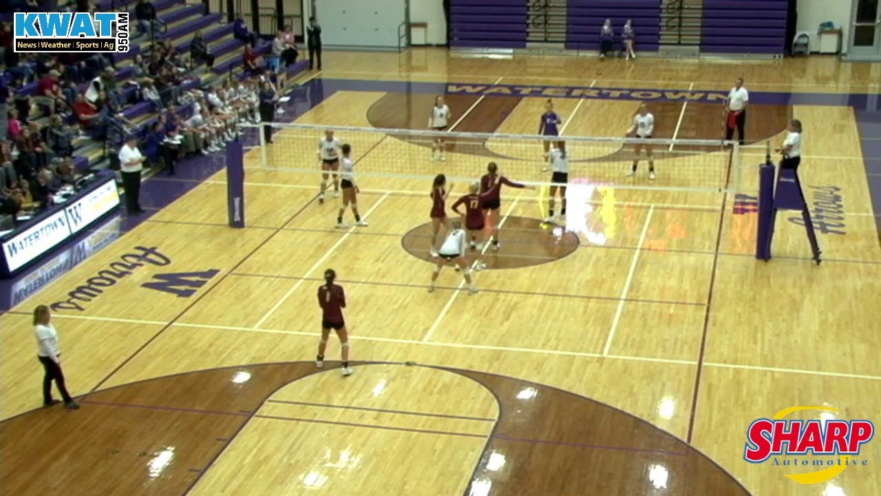 Watertown Arrow volleyball vs Roosevelt 10-8-2019 - YouTube
