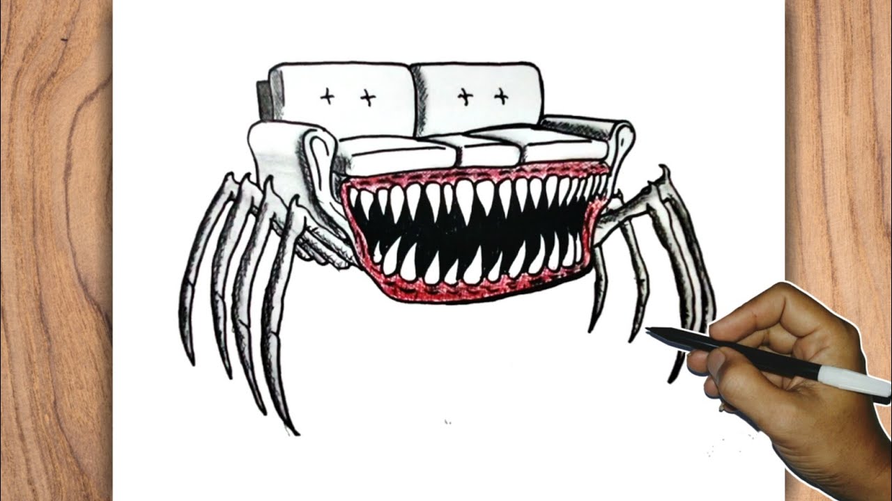 How to Draw a Sofa Eater - YouTube