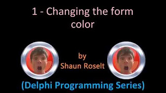 Delphi Programming Tutorials (VCL) - For Absolute Beginners (by Shaun Roselt) - YouTube