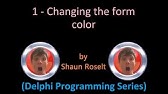 Delphi Урок 1 Создание формы, запуск второй формы - YouTube
