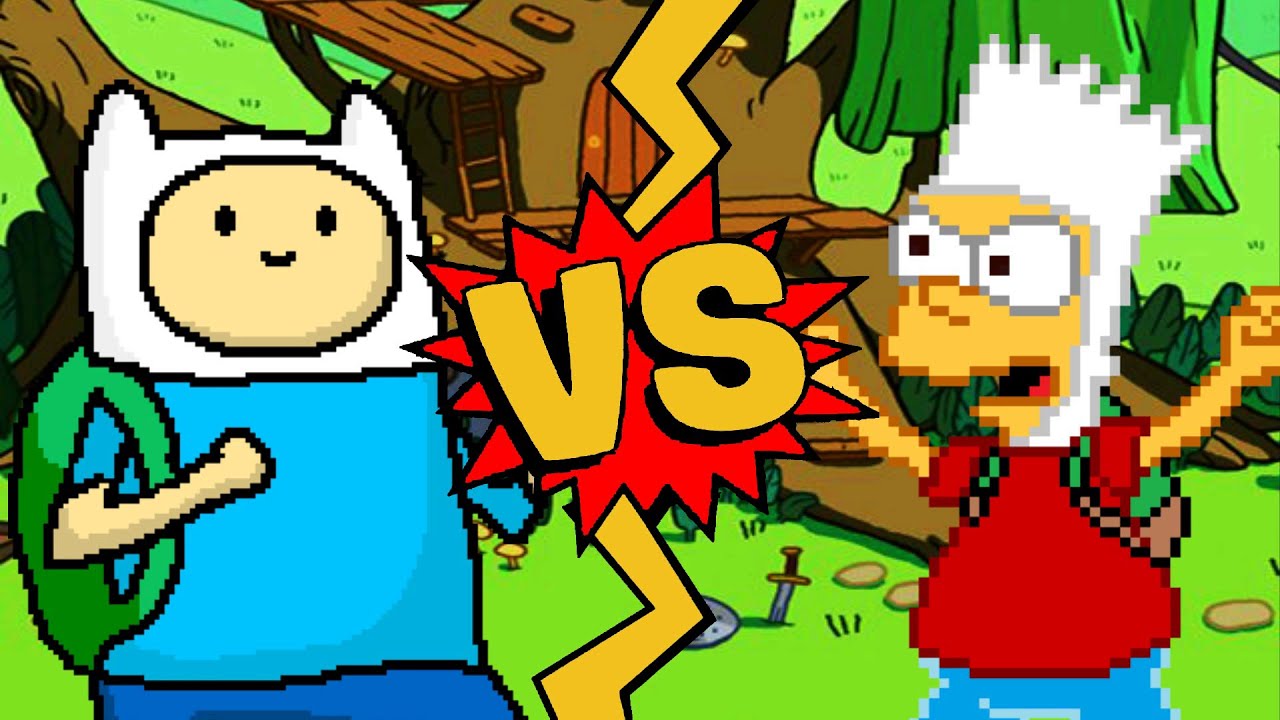 M.U.G.E.N Battles | Finn the Human vs Bart Simpson | Adventure Time vs ...