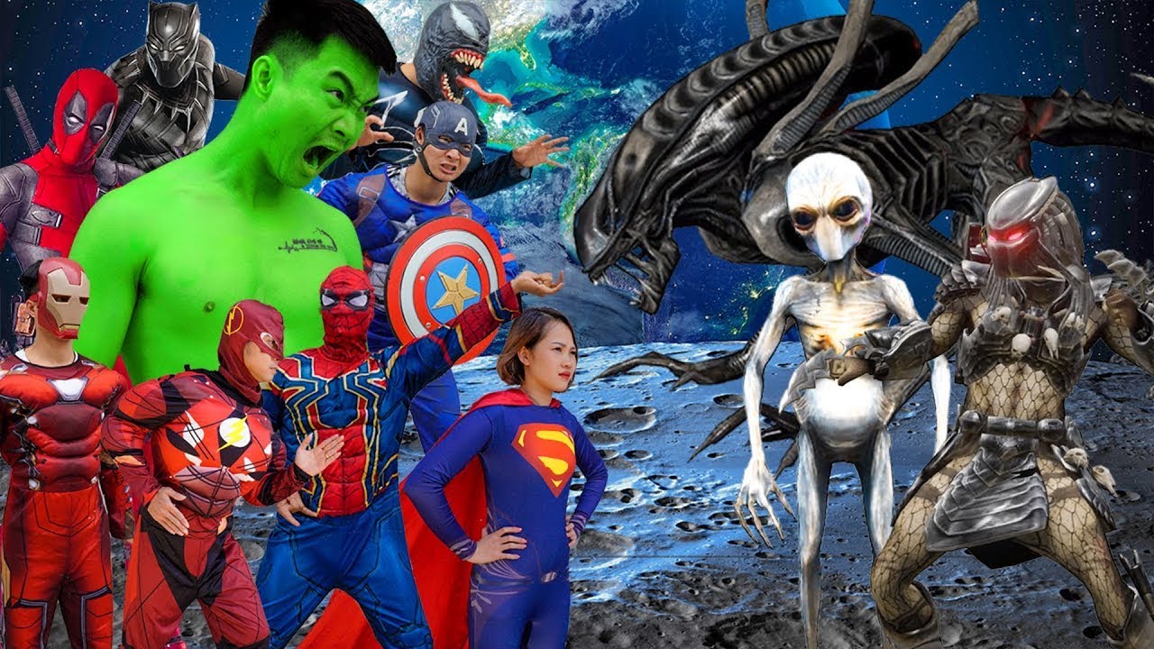 Hulk - Superheroes VS All Aliens - 슈퍼 히어로 No1 - YouTube