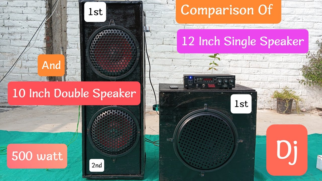 Comparison Of 10 Inch Speaker And 12 Inch Speaker@B.techRaghav - YouTube
