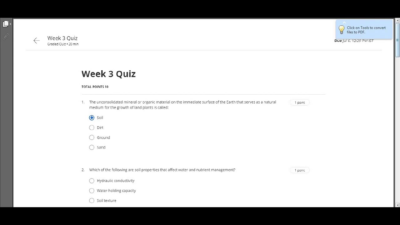 Coursera | Sustainable Agricultural Land Management | 3 quiz answers ...