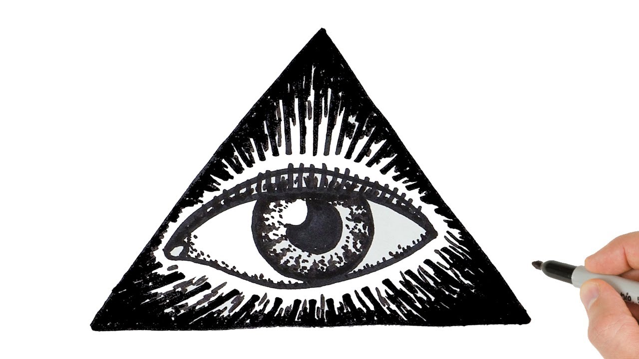 How to Draw Eye of Providence | Symbol Drawing Tutorial - YouTube